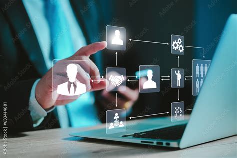 Organization Chart Showing Hierarchy Structure Of Teams In Corporation