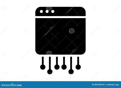 Web Flat App Icon Minimalist Web Symbol Black Sign Stock Illustration Illustration Of Sign