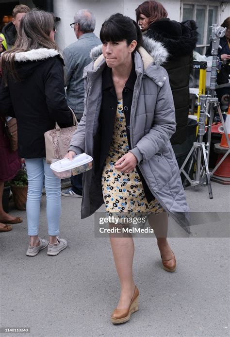 Caroline Catz Takes A Break From Filming Doc Martin Series Nine On