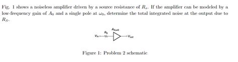 Solved Fig Shows A Noiseless Amplifier Driven By A Source Chegg