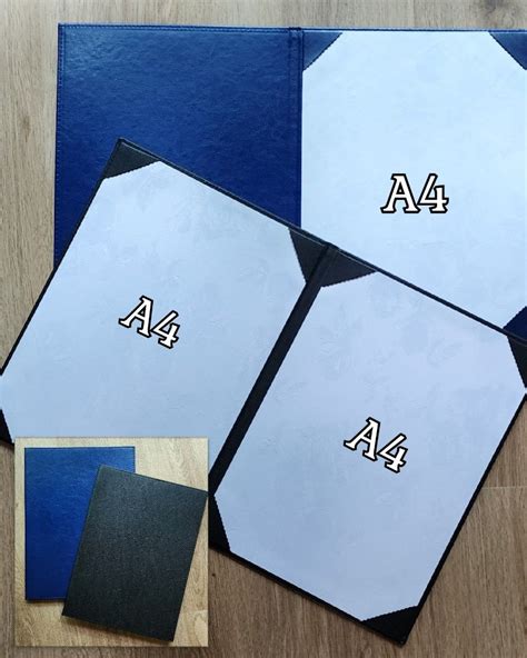 A4 Certificate Folder 《blue》 【sg Stock】 A4 Signature Folder 【certificate Folder Singapore