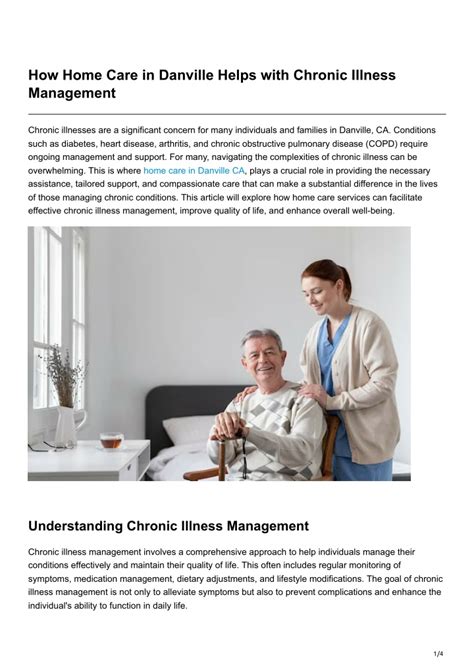 Ppt How Home Care In Danville Helps With Chronic Illness Management