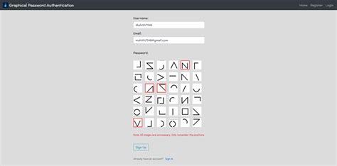 Graphical Password Authentication Devpost