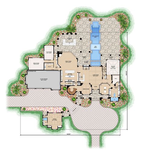 Mediterranean House Plan European House Plan Luxury House Plan