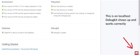 Cakephp Debugkit Loaded But Not Showing Stack Overflow