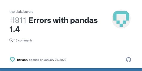 errors with pandas 1 4 · issue 811 · theislab scvelo · github