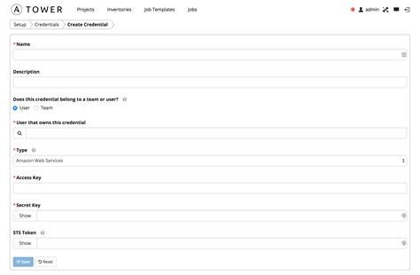 8 Credentials — Ansible Tower User Guide
