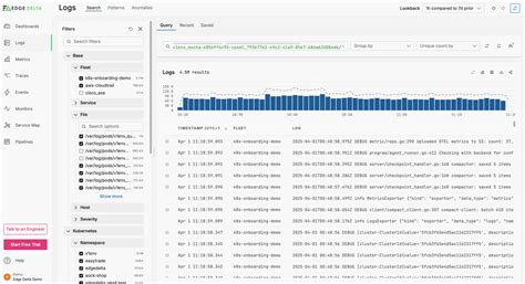 search logs in edge delta edge delta documentation