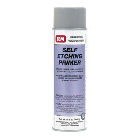 Self Etching Primer Gray Aerosol Sem Products 39683