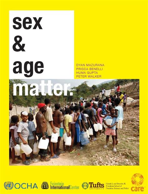 El Centro Feinstein Publica Su Nuevo Informe “sex And Age Matter” Iecah