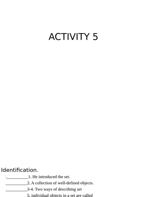 Sets Quiz Pdf Mathematical Logic Mathematical Concepts