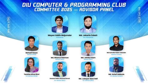 Diucpc Cpc2025 Newcommittee2025 Newbegining Diu Computer And Programming Club