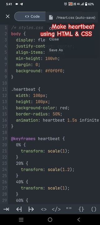 Make A Heartbeat Using Html And Css Shorts Htmlcss Viral