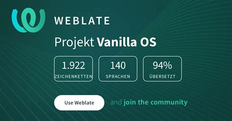 Vanilla OS German Hosted Weblate