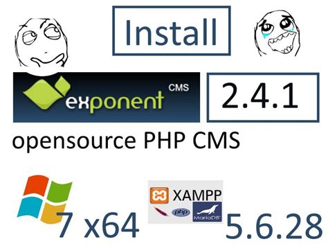 install exponentcms 2 4 1 with xampp on windows 7 localhost