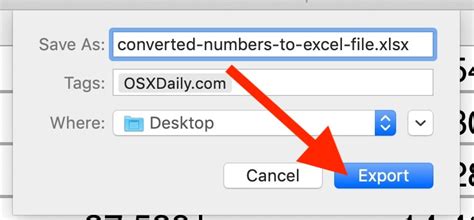 How To Convert Numbers File To Excel On Mac