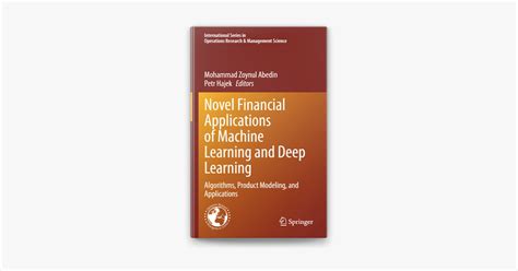 ‎novel Financial Applications Of Machine Learning And Deep Learning By