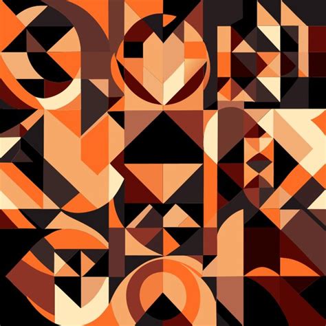 Premium Vector Rhythmic Geometric Shapes Vector Illustration