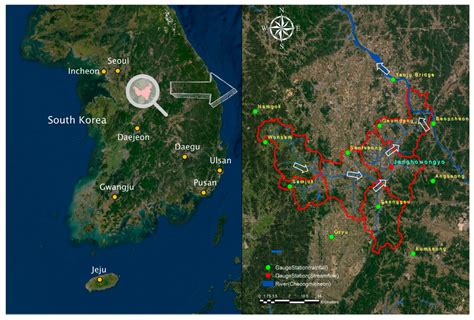 Schematic Of The Grid Based Rainfall Runoff Model Grm Download