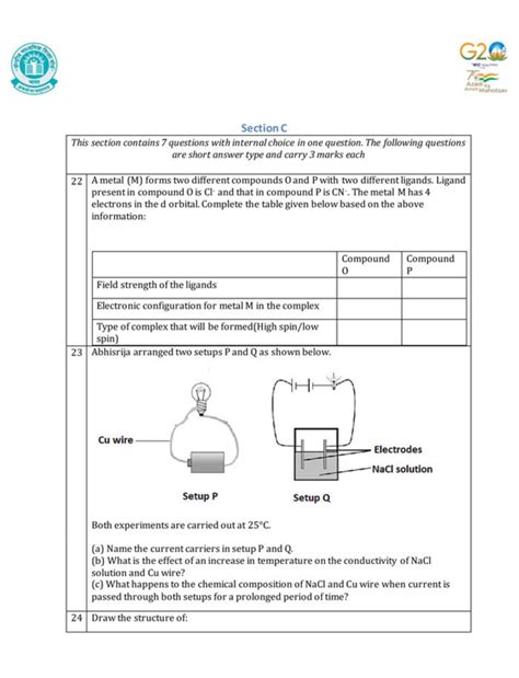 Cbse Class 12 Chemistry Additional Practice Question Papers 2023 24
