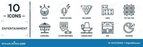 Linear Lego Icon From Entertainment And Arcade Outline Collection Thin Line Lego Vector