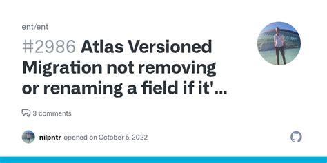 Atlas Versioned Migration Not Removing Or Renaming A Field If Its Been