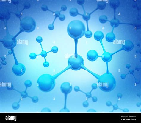Abstract Molecules Structure Science Background 3d Illustration Stock