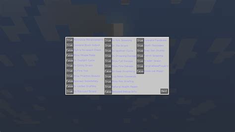 gamerule gui mcreator