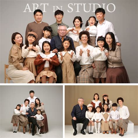 대가족사진 심플 인천가족사진 아트인스튜디오