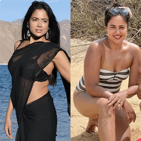 Sameera Reddy Saree Vs Swimsuit Bollywood Actress Rsareevsbikini