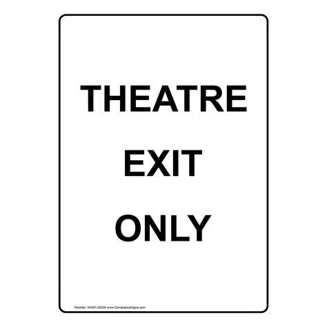 To An Exit Sign NHE 29262