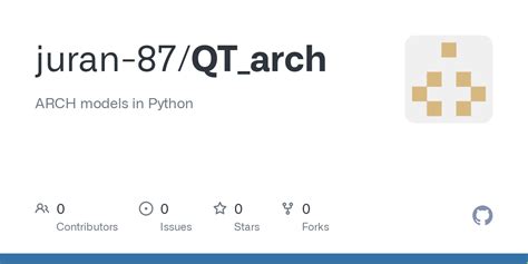 GitHub Juran QT Arch ARCH Models In Python