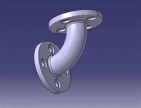 Отвод фланцевый.stp | Thousands of free AutoCAD drawings