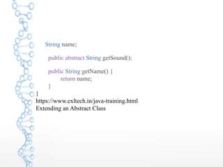 When To Use Abstract Class And Methods In Java PPT