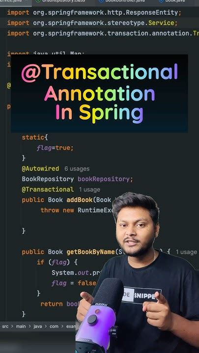 Spring Transactions And Transactional Annotation Javaframework