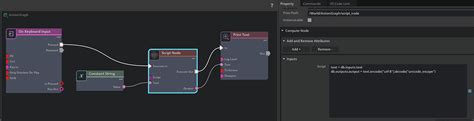 constant string node text input in action graph within create 2 by
