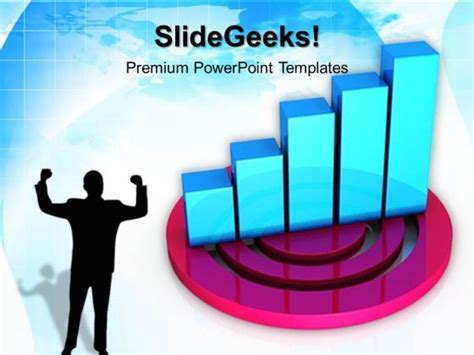 Bar Graph On Target Success PowerPoint Templates And PowerPoint Themes