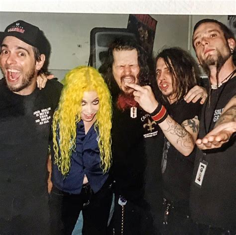 Me With Dimebag And Rex From White Zombie Sean Yseult Facebook