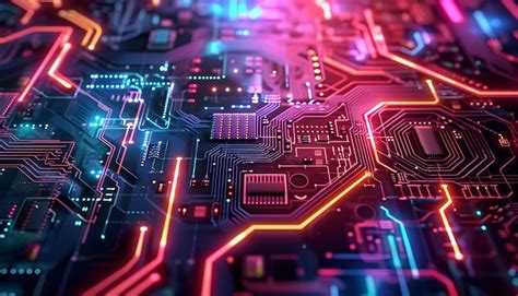 premium photo a modern abstract circuit board technology background