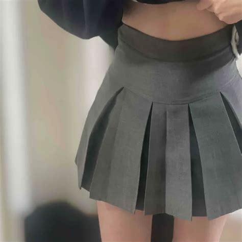 💕6천장돌파💕 속바지o허리잘록 하이웨스트 A라인 미니 플리츠 스커트 2color 에이블리 스토어