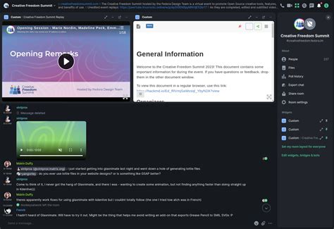 run a virtual conference using only open source tools