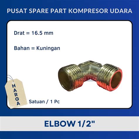 Jual Sambungan Elbow L Nepple Nipple Siku Knee Keni Kuningan Kompresor
