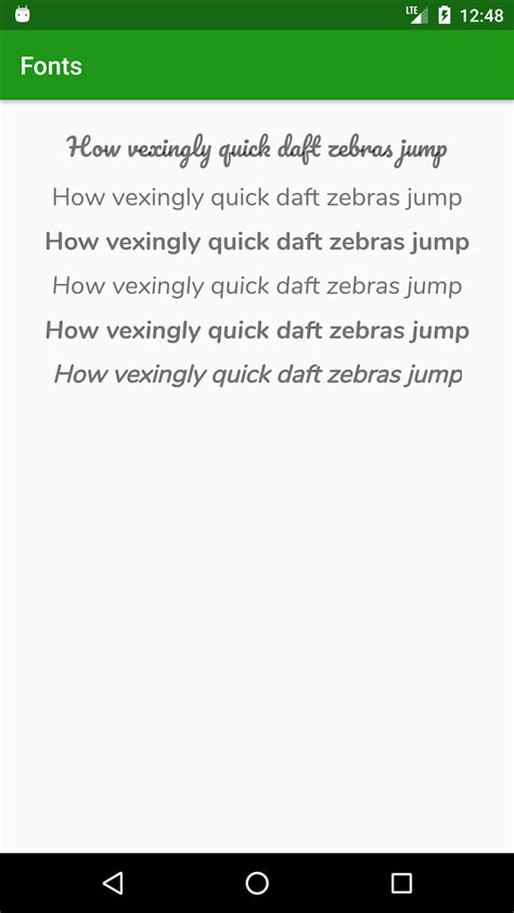 Fonts Revisited Styling Android