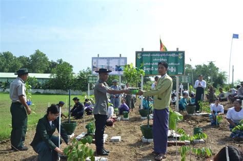 အိမ်မဲမြို့နယ်တွင် ကမ္ဘာ့ပတ်ဝန်းကျင်ထိန်းသိမ်းရေးနေ့အထိမ်းအမှတ် စုပေါင်းသစ်ပင်စိုက်ပျိုးပွဲကျင