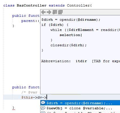 Netbeans PHP Autocomplete For Objects Stored In Variables Inherited From Parent Class Does
