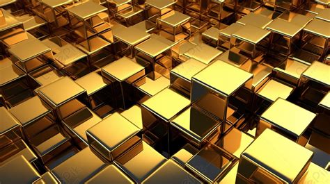 테크노에서 영감을 받은 황금색 사각형 질감의 3d 렌더링 현대 추상 트위스트 금색 배경 황금색 배경 3d 현대 배경 이미지 Hd 금색 황금색 3d 현대 배경 사진