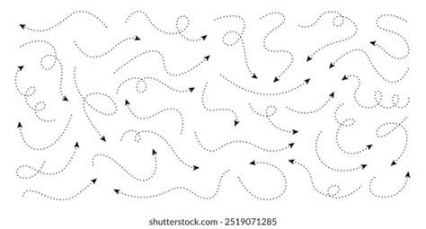 4 062 Arrow Dashed Icon Set Stock Vectors And Vector Art Shutterstock