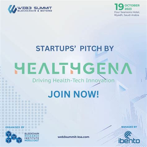 Web3 Summitblockchain And Beyond On Linkedin Healthgena Startupspitch Blockchain