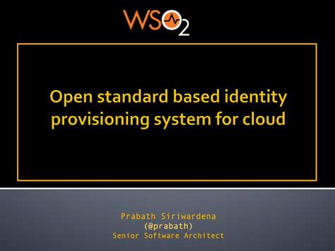 Pdf Open Standard Based Identity Provisioning System For Cloud