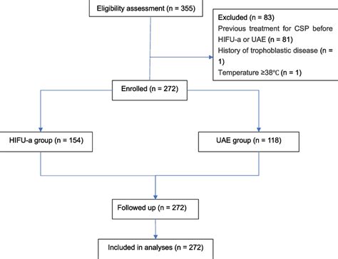Flowchart Of The Study Participants Csp Cesarean Scar Pregnancy